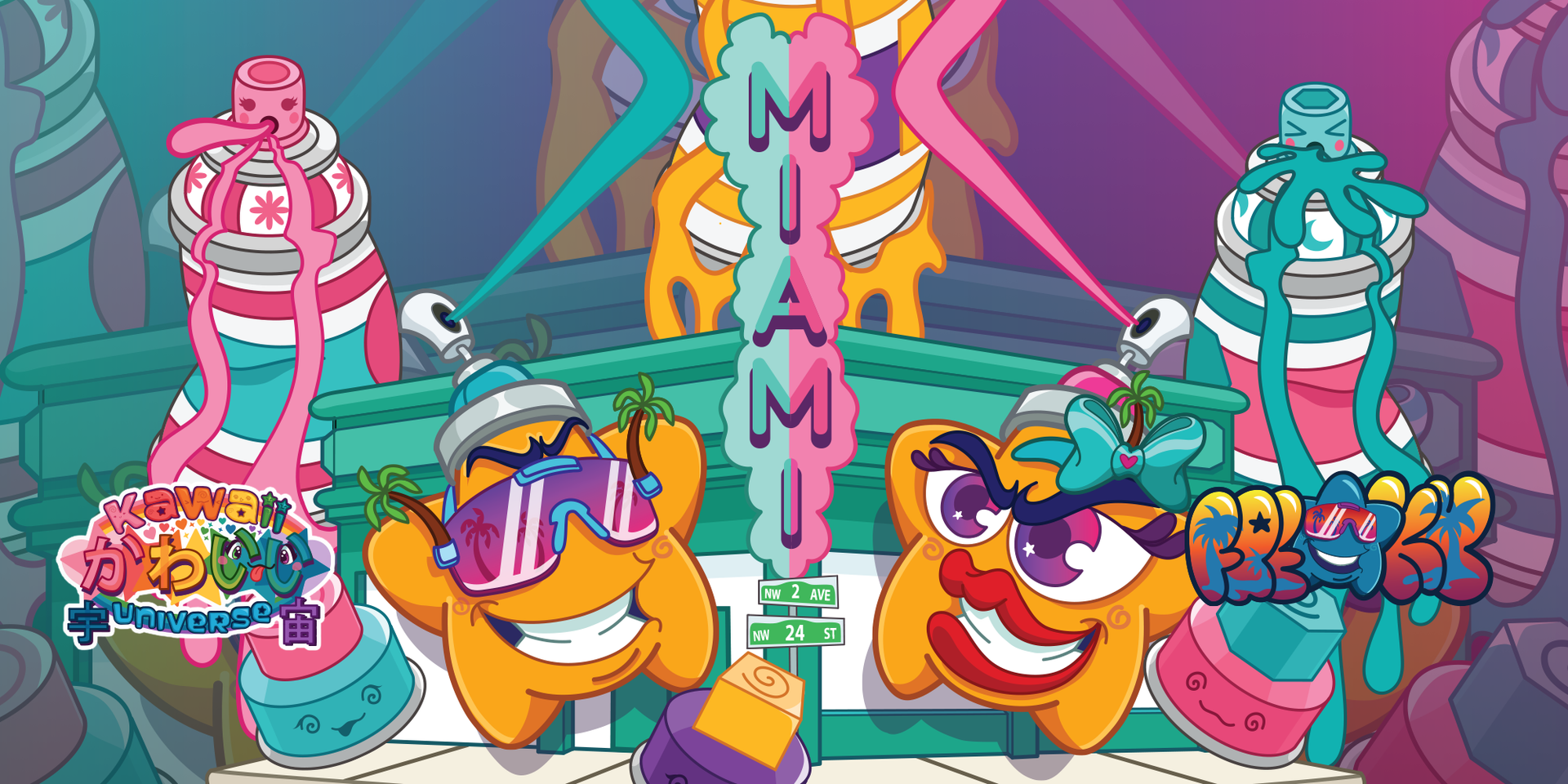 Kawaii Universe and FREAKY DESIGN art Collab