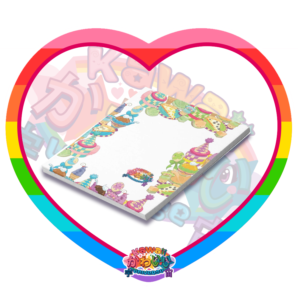 Kawaii Universe - Cute Ultimate Pizza Party Cool Designer Notepad